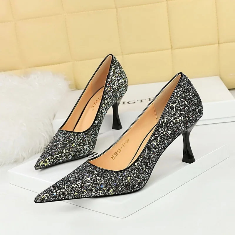 Shiny Women Pumps – NAS Fashion - New Affordable Style
